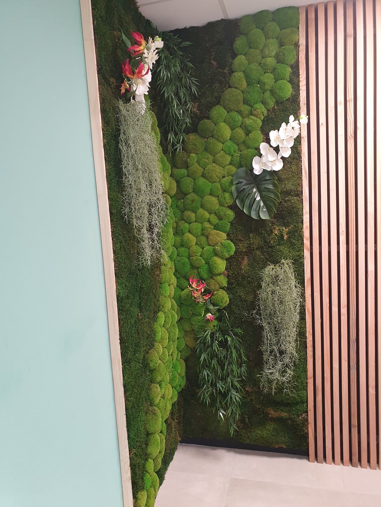 Jardin d'intérieur avec un mur végétal - Morisseau Paysagistes Nantes